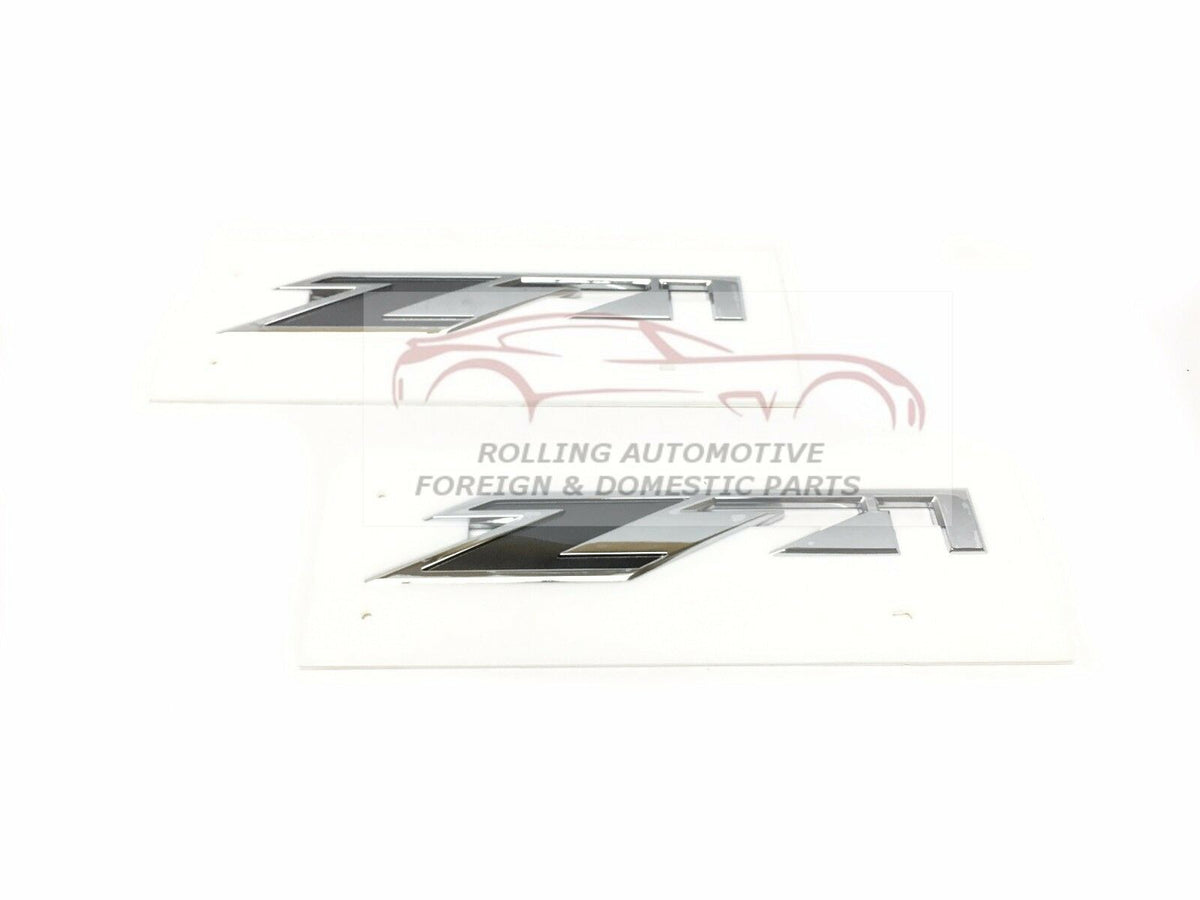 Chevrolet Silverado GMC Sierra Z71 Fender Emblem Badge Chrome 3D 2pc N ...