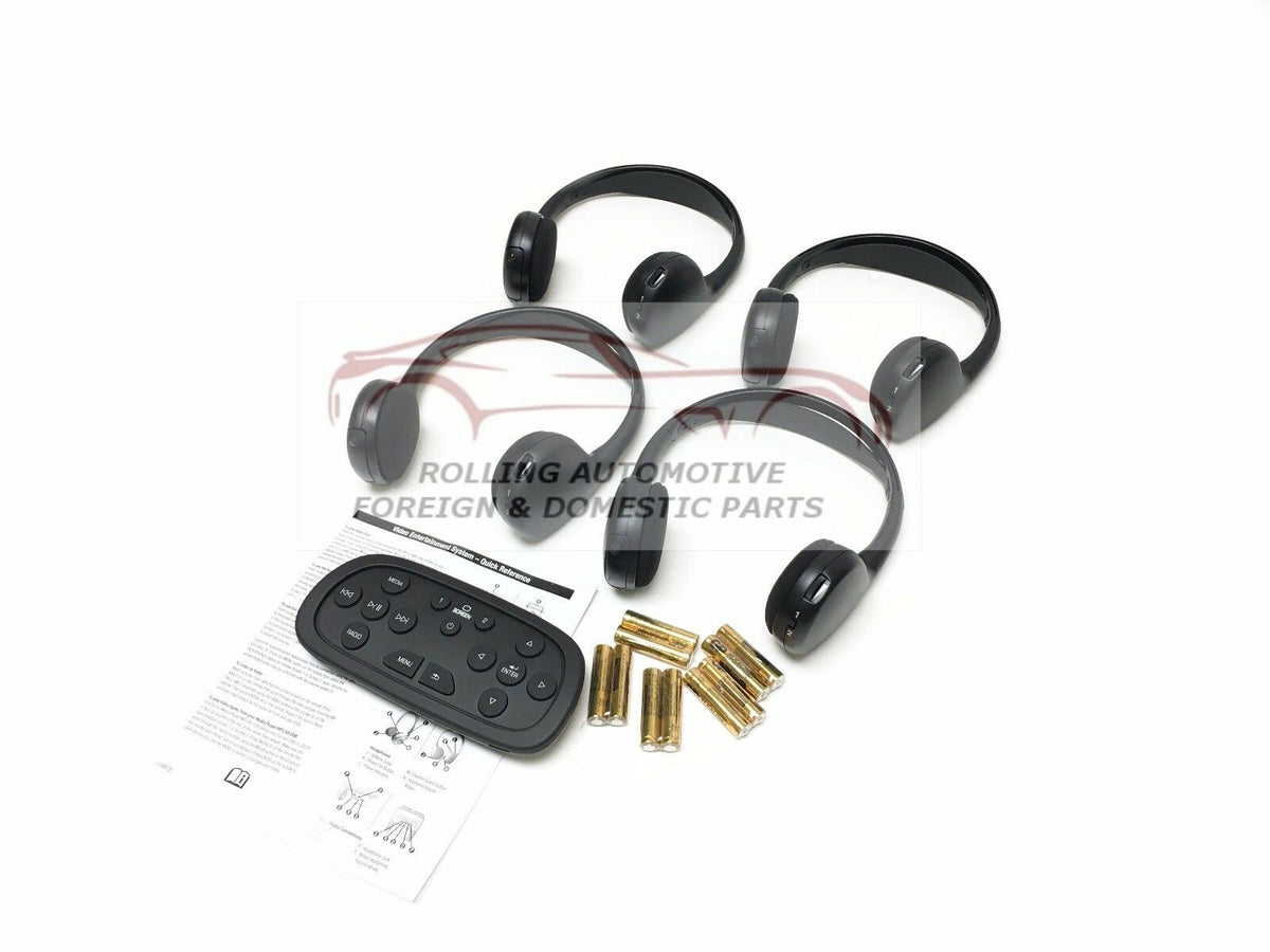 Chevrolet GMC Cadillac Wireless Headphones DVD Remote KIT 4-pc New OEM ...